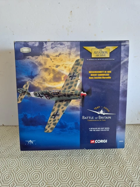 CORGI ~49204 MESSERSCHMITT Bf-109E~Desert Camouflage~ Battle of Britain ...