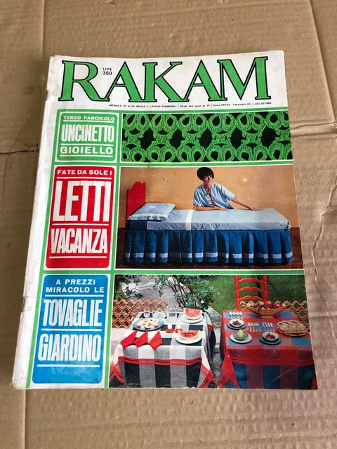 RIVISTA RAKAM MENSILE Di Alta Moda ANNI 60 LUGLIO 1966 PUBBLICITà ...