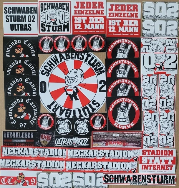 VFB STUTTGART AUFKLEBER Sticker Ultras Cannstatter Kurve 1893 0711 CC97 ...