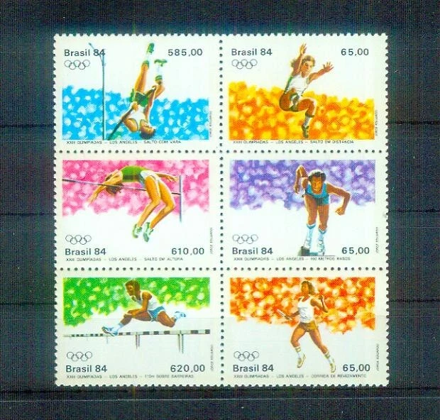COMPLETE SET STAMPS from Brazil, MI 2024-2029 from 1984, Mint £0.84 ...
