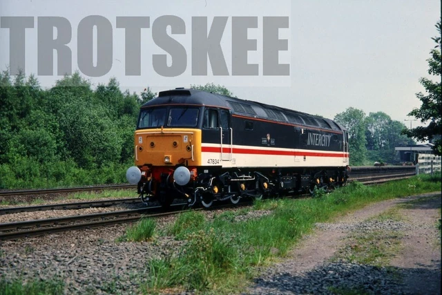 35MM SLIDE BR British Rail Diesel Loco Class 47 47834 1992 Orig £4.98 - PicClick UK