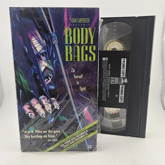 BODY BAGS VHS Tape Rare Sceener 1993 Box In Org Shrink Video John ...