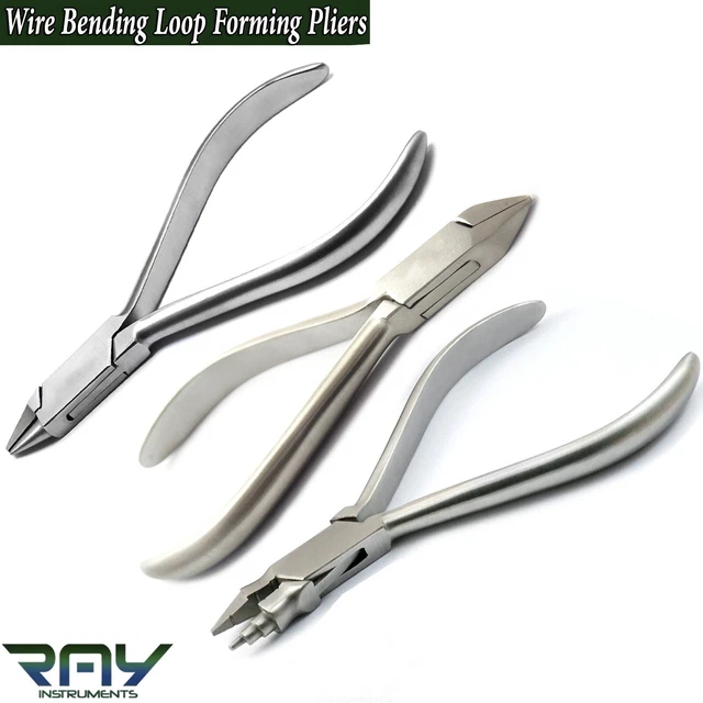 ORTHODONTIC INSTRUMENTS WIRE Bending Loop Forming Tooth Braces Pliers ...