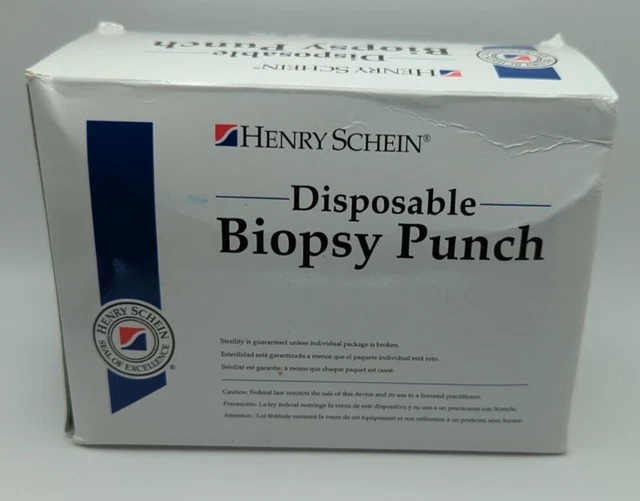 HENRY SCHEIN 4 mm disposable biopsy punch-sterile $69.99 - PicClick AU