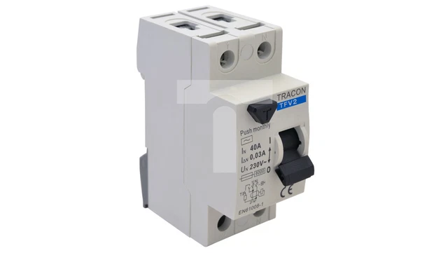 RESIDUAL CURRENT CIRCUIT breaker 2P 63A 30mA 6kA type AC TFV2-63030 ...