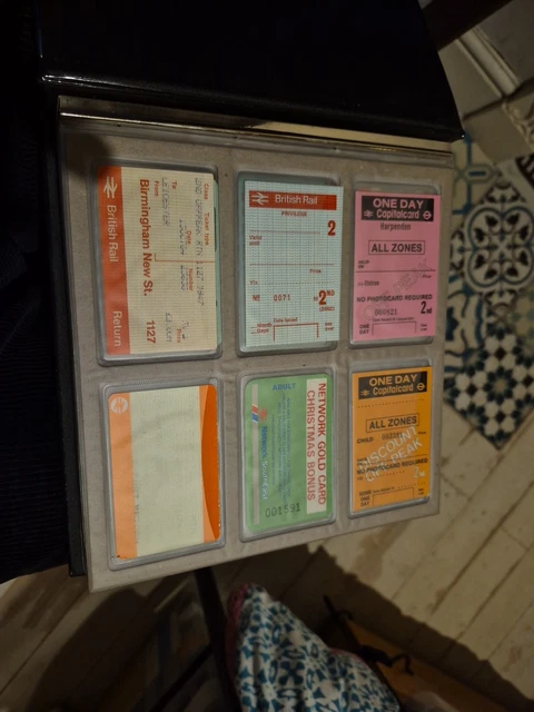 RARE RAILWAY TICKET Collection In Dedicated 25 Sheet Album Some Rare ...