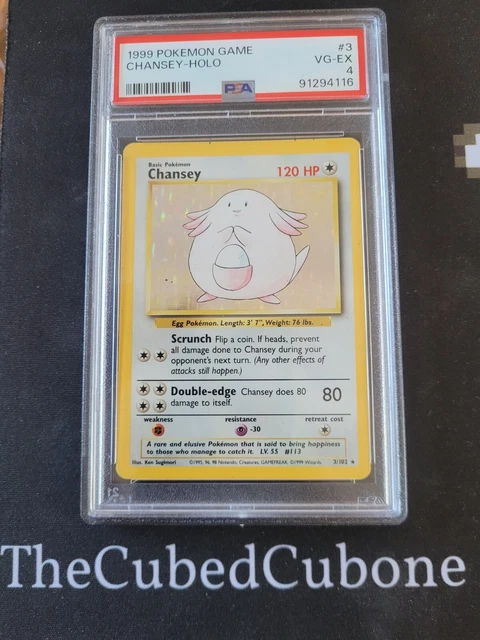 POKÉMON TCG WOTC Chansey Base Set 3/102 Holo Rare PSA 4 EUR 6,46 ...