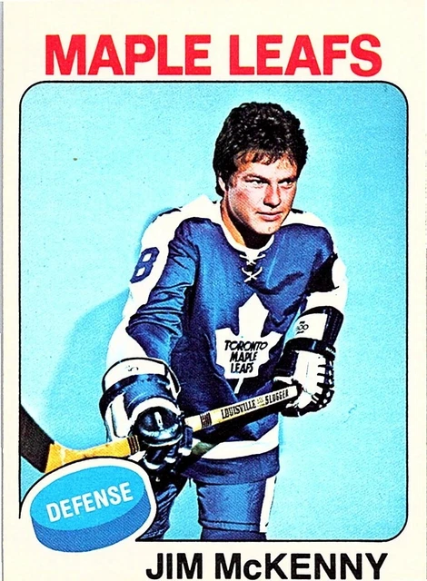 VINTAGE HOCKEY CARDS Opc 1975 Toronto Maple Leaf Jim Mckenny No52 $2.50 ...