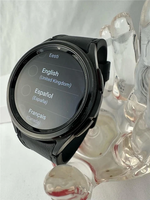SAMSUNG GALAXY WATCH 6 Classic 43mm SM-R955 LTE Black Warranty ML Strap ...