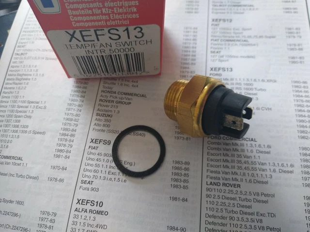 ELECTRIC FAN SWITCH - FORD FIESTA MK2 XR2 & ESCORT MK3 XR3 XR3i RS1600 ...