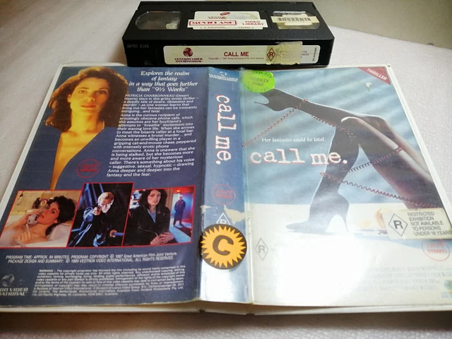CALL ME: PATRICIA Charbonneau (1988) - RARE VESTRON 1st Vhs Issue DRAMA ...