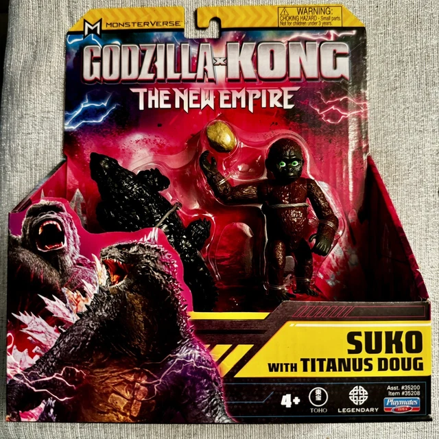GODZILLA X KONG The New Empire SUKO WITH TITANUS DOUG Figura 3,25" 2024 ...