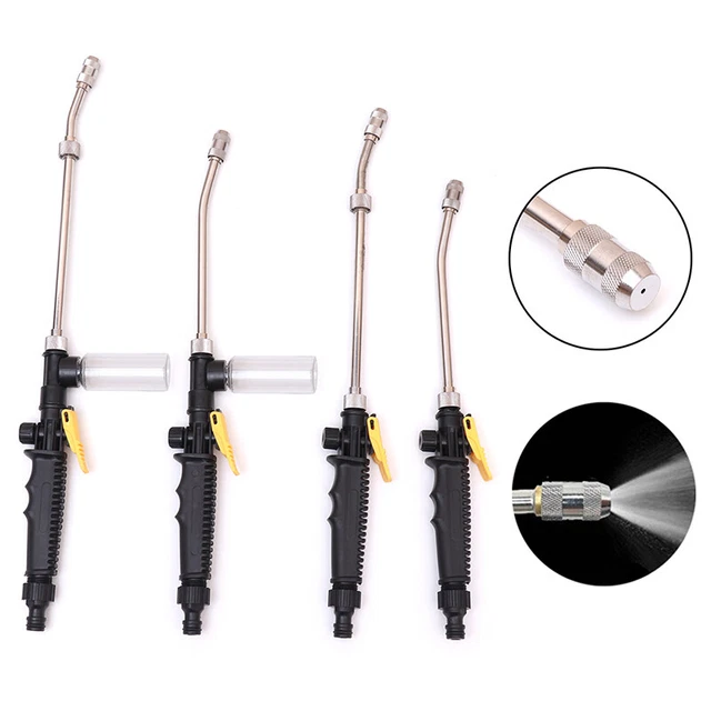 HIGH-PRESSURE WATER JET Gun Car Washer Spray Washer Tool with Foam bott ...