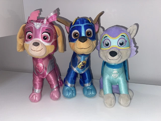 Paw Patrol Mighty Pups Chase Skye Everest Plush Soft Toys £20 00