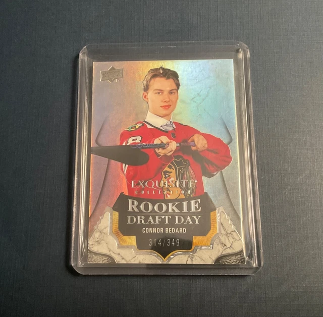 CONNOR BEDARD 2023-24 Exquisite Rookie Draft Day Collection #314/349 ...