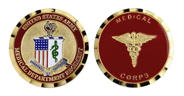 U.S. ARMY MEDICAL Department Regiment Medical Corps Challenge Coin EUR ...