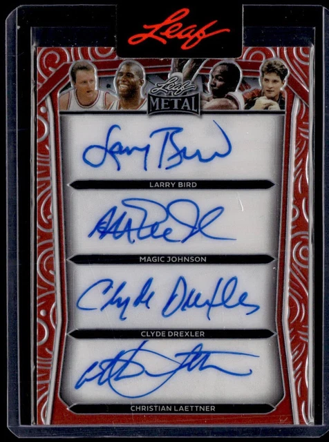 2024 LARRY BIRD Johnson Clyde Drexler Christian Latenter 1/2 Auto EUR ...