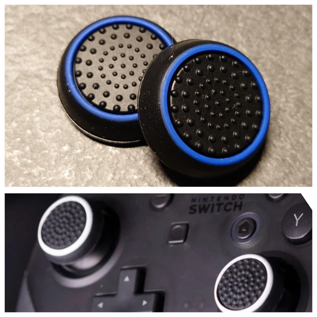 NINTENDO SWITCH PRO Controller Joystick Kappen Caps Blau Thumbstick ...