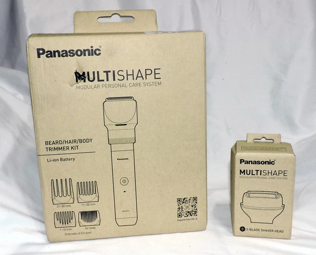 PANASONIC MULTISHAPE MODULAR Kit Beard Hair Body Trimmer with shaver ...