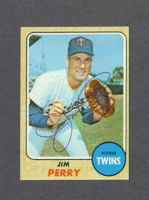CARTE DE BASEBALL signée Jim Perry Twins 1968 Topps EUR 8,89 - PicClick FR