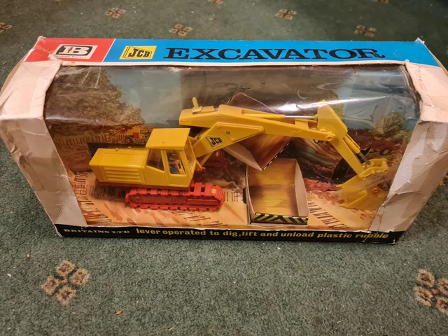 VERY RARE VINTAGE britains Jcb Excavator 1970s boxed £400.00 - PicClick UK