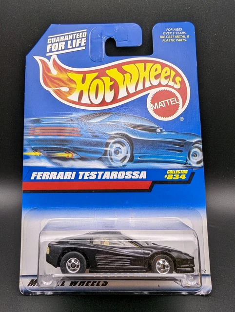 HOT WHEELS #834 Ferrari Testarossa Black Vintage 1998 Release L36 £19. ...
