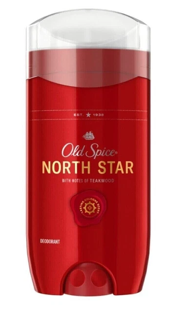 OLD SPICE NORTH Star Men’s Deodorant With Notes of Teakwood 73g free ...
