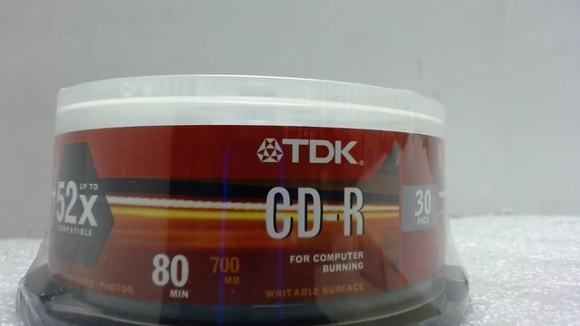 TDK (CD-R Disks) 30-Pack $15.00 - PicClick