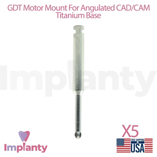 5X GDT MOTOR Mount For Angulated Titanium Bases Stainless Steel Tool ...