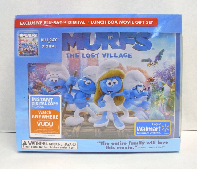 SMURFS THE LOST Village Exclusive Blu-Ray + Digital + Lunch Box Movie ...