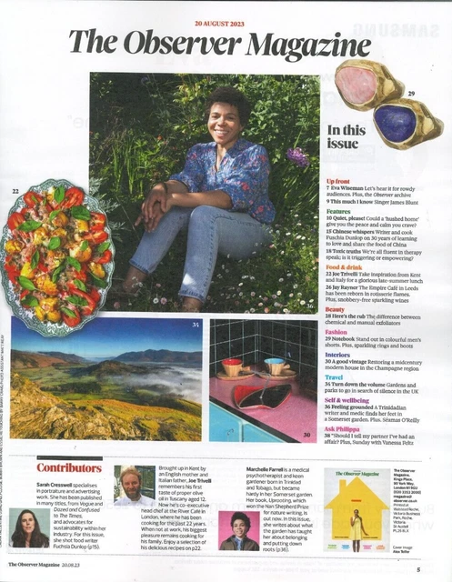 OBSERVER REVUE, JAY Rayner, Joe Trivelli, Eva Wiseman, Sarah C 20.8.23 ...