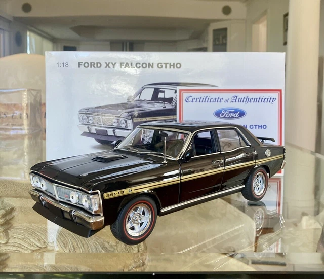 BIANTE 1:18 FORD Falcon XY GT HO Phase 3 Model Car Onyx Black RARE GTHO ...