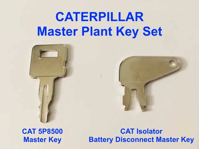 CATERPILLAR CAT MASTER Plant Key Set Diggers Dumpers Excavators ...