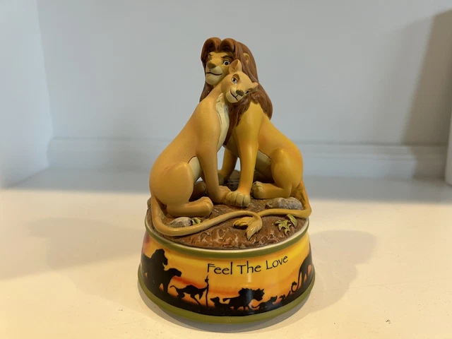 RARE SIMBA AND Nala "Feel The Love" Porcelain Figurine from "Precious ...