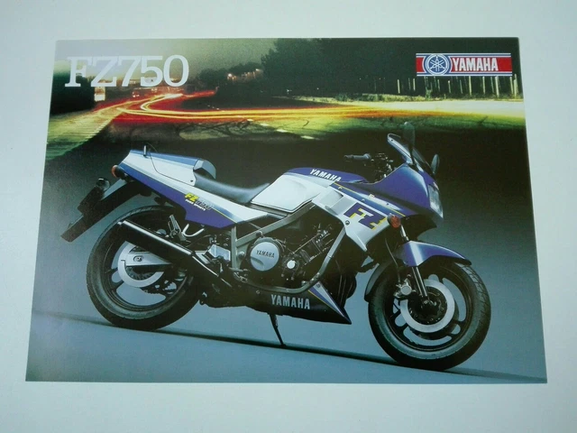 YAMAHA FZ 750 de 1986 Prospectus Catalogue Brochure Moto EUR 13,00 - PicClick FR
