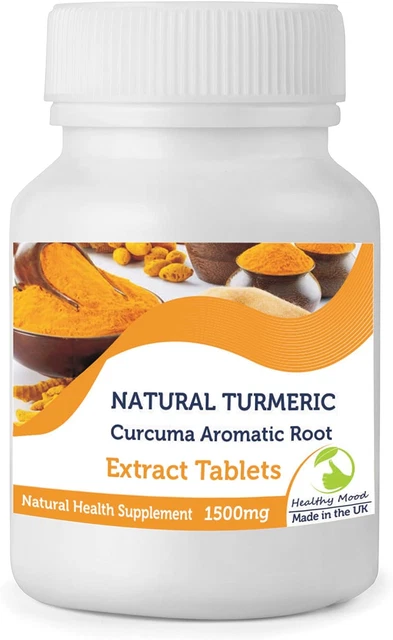 TURMERIC SAMPLE PACK X7 Tablets Curcumin Concentrated Extract 1500Mg ...