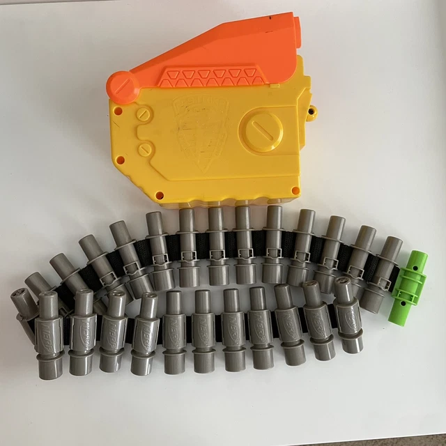 NERF N-STRIKE VULCAN EBF-25 Gun Ammo Box And Belt Chain 1 EUR 22,54 ...