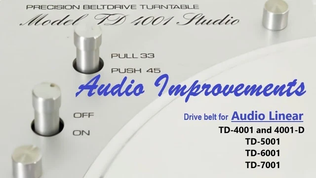 AUDIO LINEAR TD-4001 REPLACEMENT ROUND BELT by Audio Improvements EUR 24,99 - PicClick FR