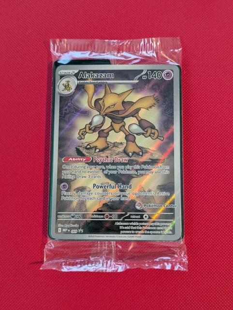 POKÉMON TCG ALAKAZAM Pokémon Center Mega Evolution ETB Promo Sealed £83 ...