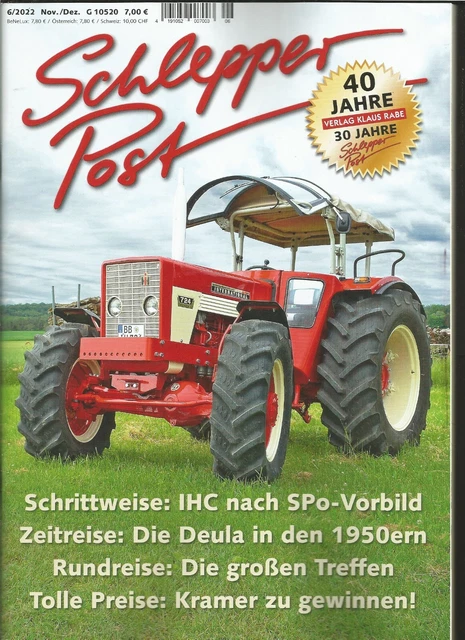 TRACTEUR POST MAGAZINE N° 6 / Nov.-Déc. 2022. Édition Jubilé EUR 7,39 ...