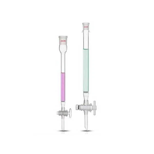 GLASS CHROMATOGRAPHY COLUMNS with G2 Sand Filter Standard Joints Lab ...