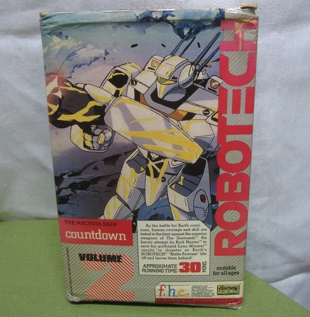 ROBOTECH MACROSS SAGA VHS Volume 2 cartoon Countdown 1985 Rick Hunter ...