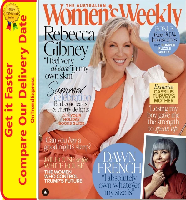 AUSTRALIAN WOMEN'S WEEKLY Magazine January 2024 - Rebecca Gibney $14.90 ...