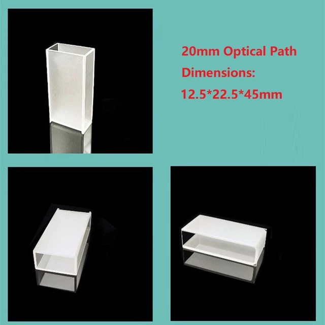 QUARTZ CUVETTE WITH Wide Wavelength Range for 751722 Spectrophotometer ...