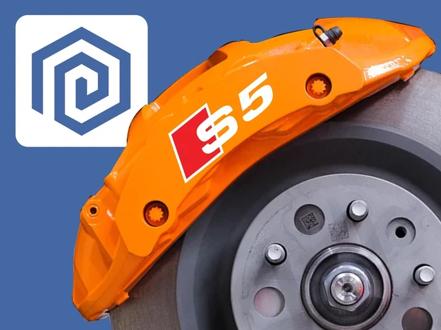 AUDI S5 BRAKE Caliper Decals 2 Colour Fits A5 S5 RS5 5 High Temp ...