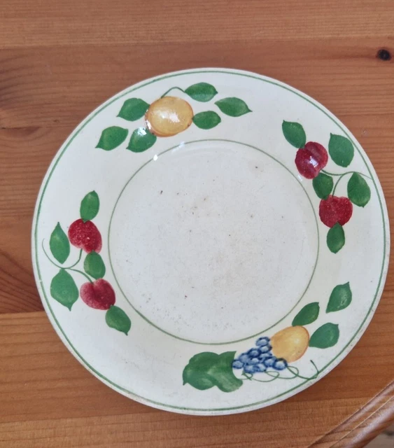 VINTAGE ADAMS TITIAN Ware Handpainted 13cm Dish Fruit Design £7.00 ...