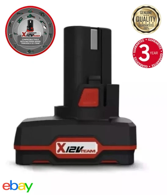 PARKSIDE 12V 4AH Battery Compatible With All "X 12V TEAM" Series ...