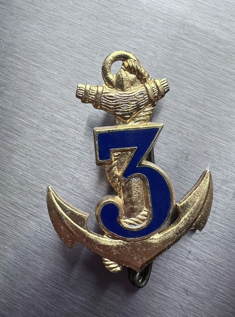 ORIGINAL MILITAIRE INSIGNE 3º Régiment D’infanterie De Marine / Drago Tbe EUR 8,00 - PicClick IT