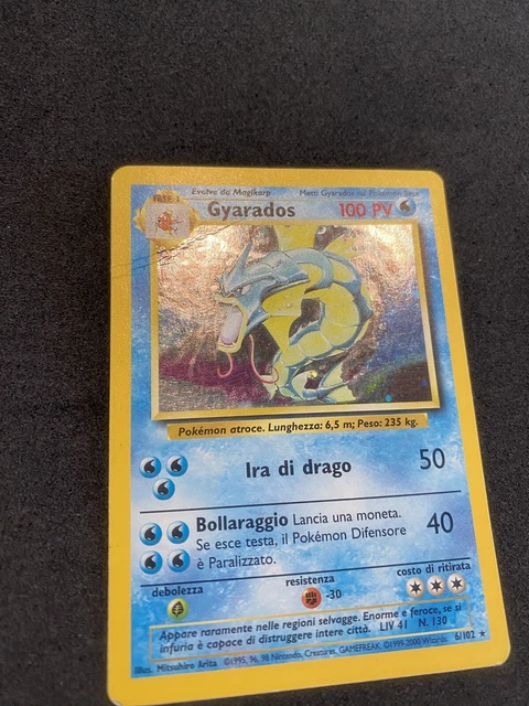 GYARADOS 6/102 CARTA Pokemon Holo Ita Italiano Set Base EUR 3,50 ...