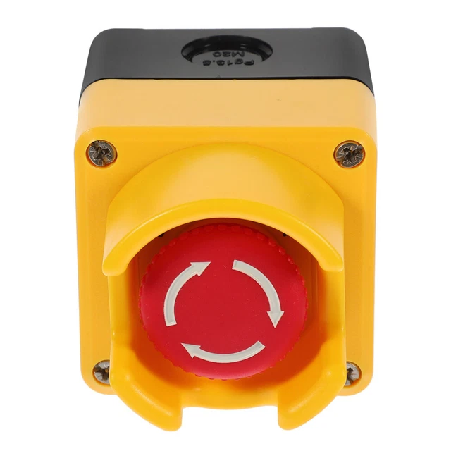 EMERGENCY STOP BUTTON With Bracket Push Button Station Box Elevator ...